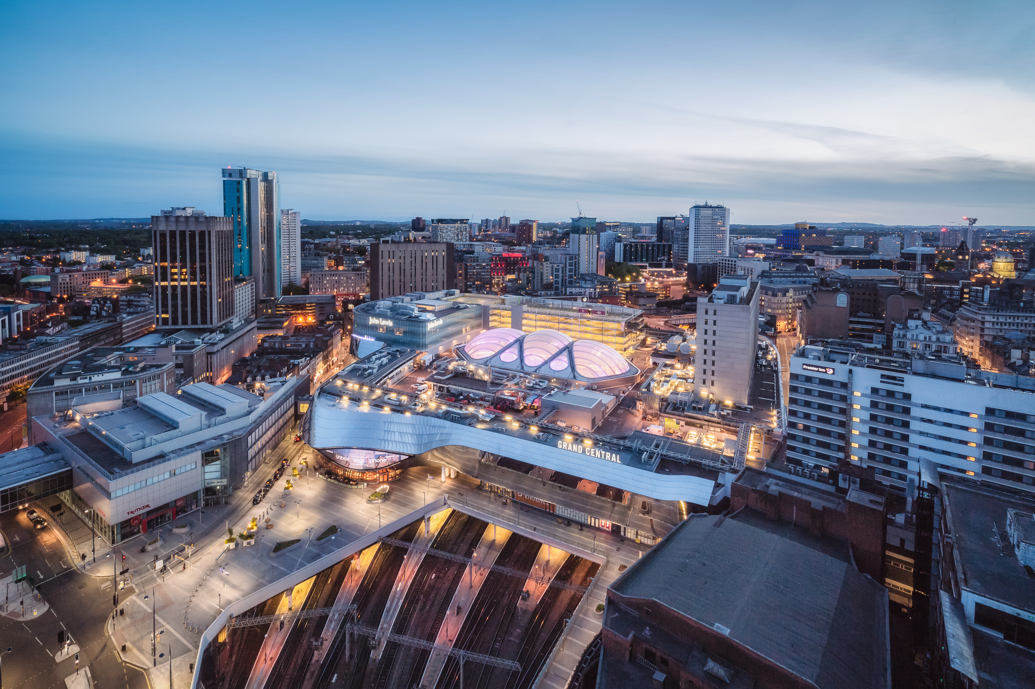 BirminghamCityscapeBlue | On Landscape